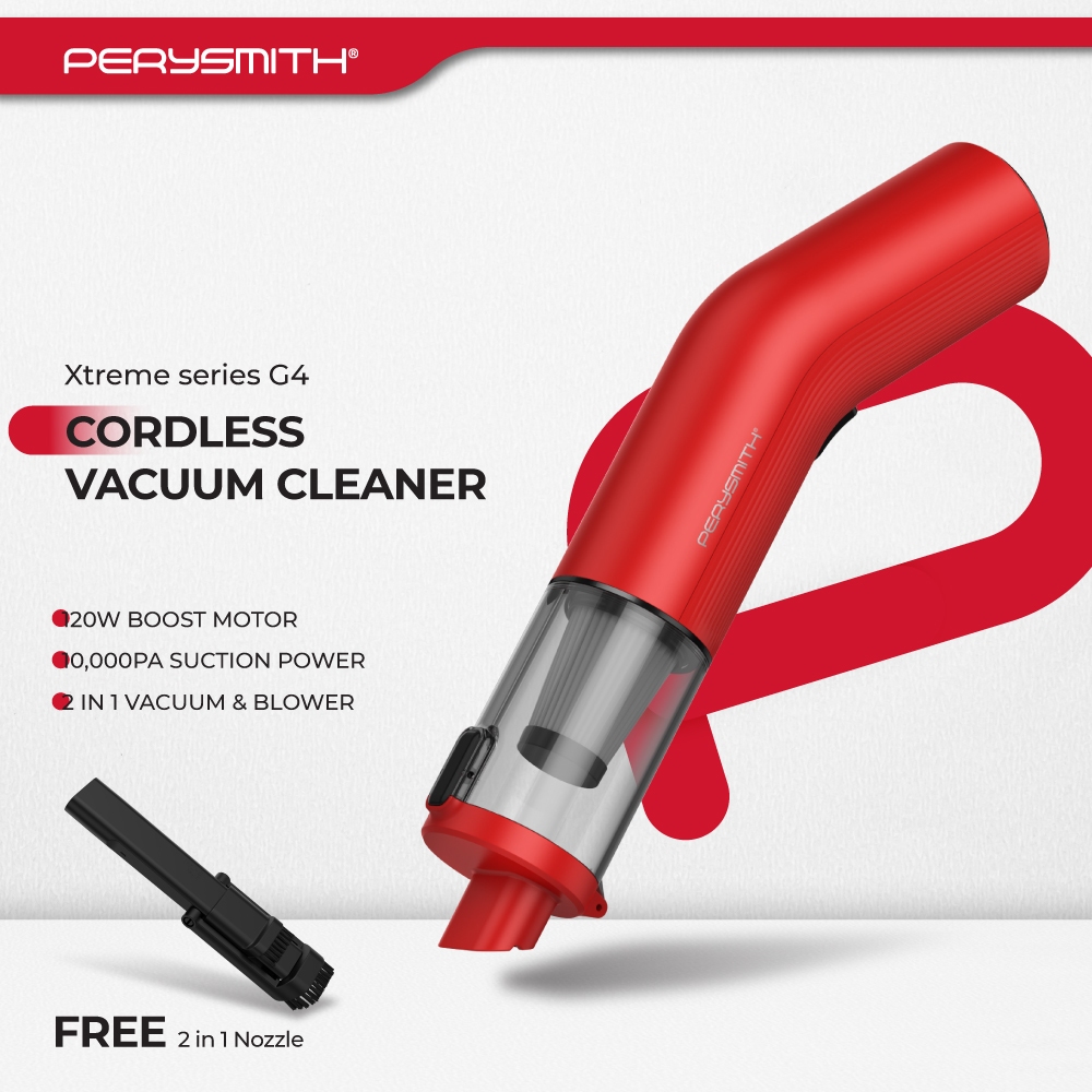 PerySmith Cordless Vacuum Cleaner Xtreme Series G4 (Car Vacuum ...