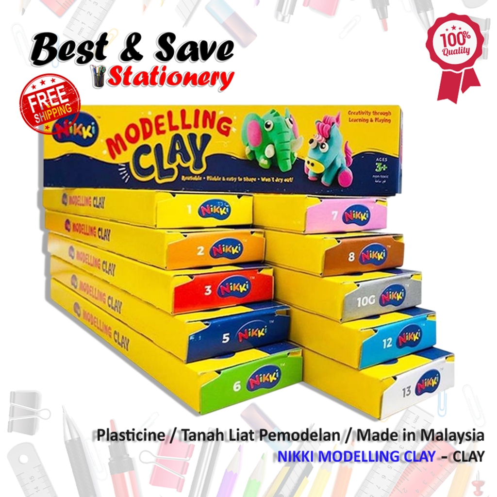 BEST SAVE Nikki Modeling Clay / Plasticine / Tanah Liat Pemodelan ...