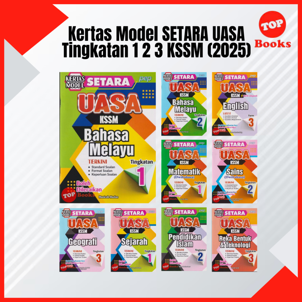 [TOPBOOKS PEP] Buku Latihan : Kertas Model SETARA UASA Tingkatan 1 2 3 KSSM (2025) | Shopee Malaysia