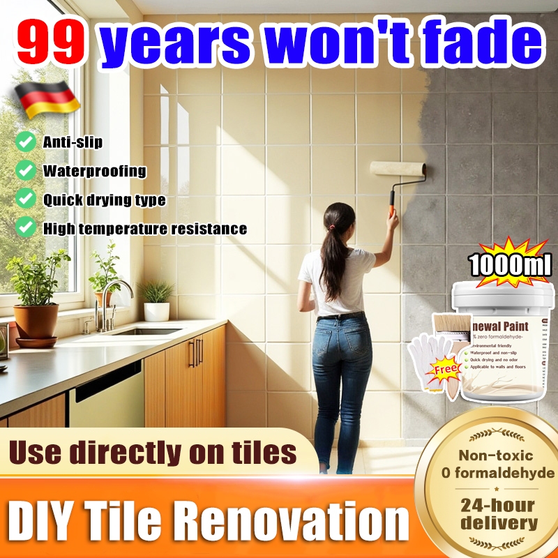 【24-hour delivery】epoxy tile coating wall tiles paint cat bilik air ...