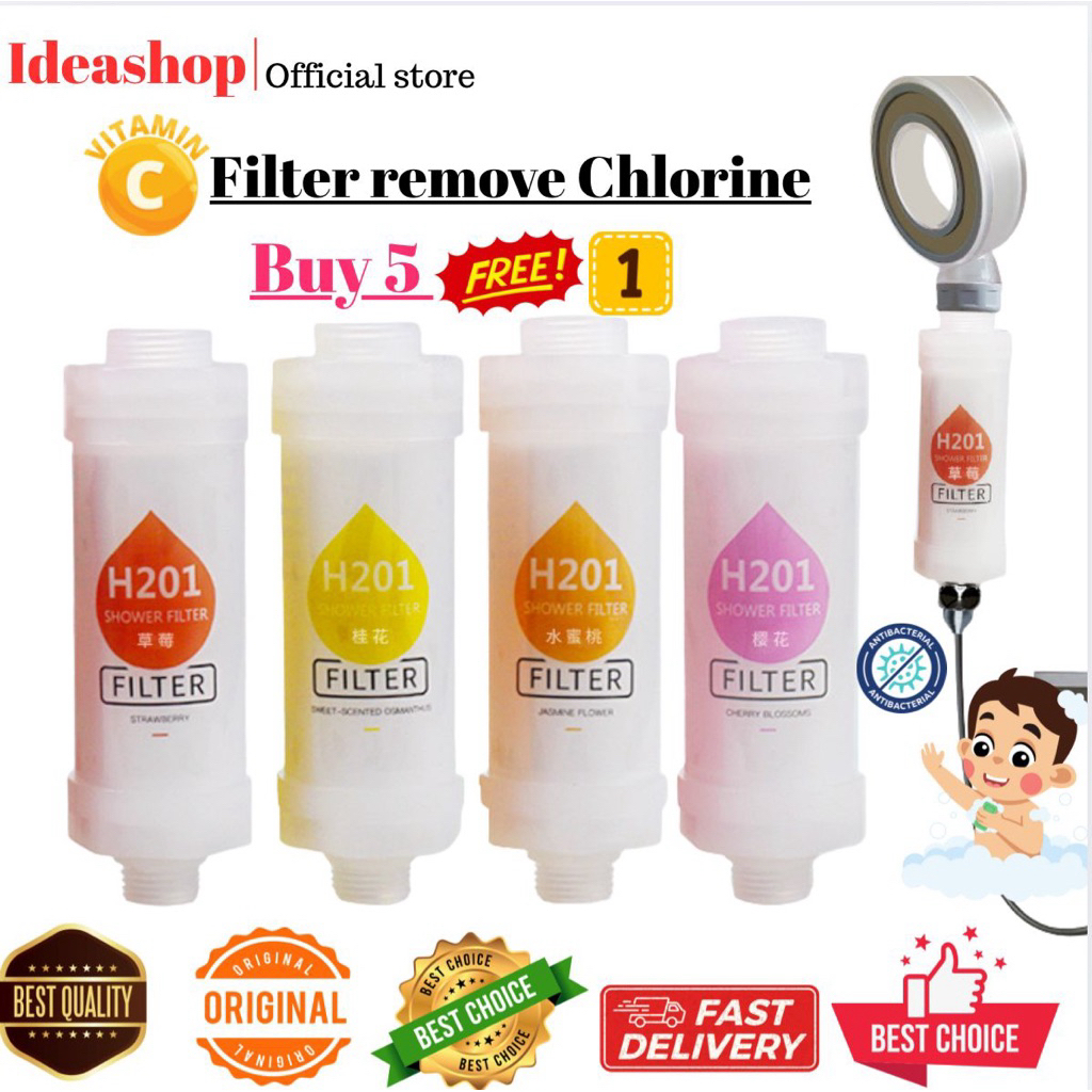 【Ideashop】korea🇰🇷Original H201 🇰🇷Vitamin Scented Shower Filter | Buy 5 ...