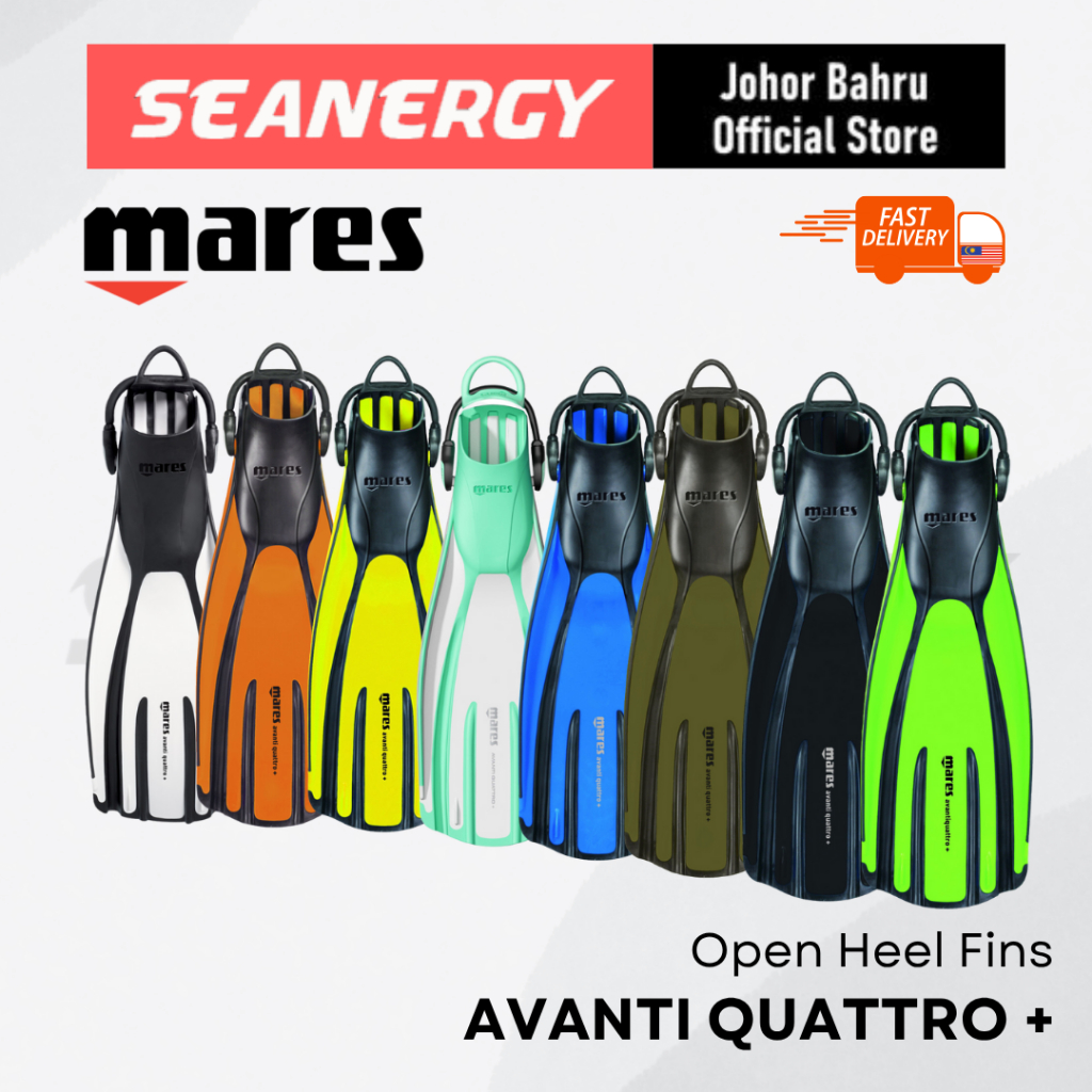 MARES Avanti Quattro Plus Open Heel Fins For Scuba Diving | Shopee Malaysia