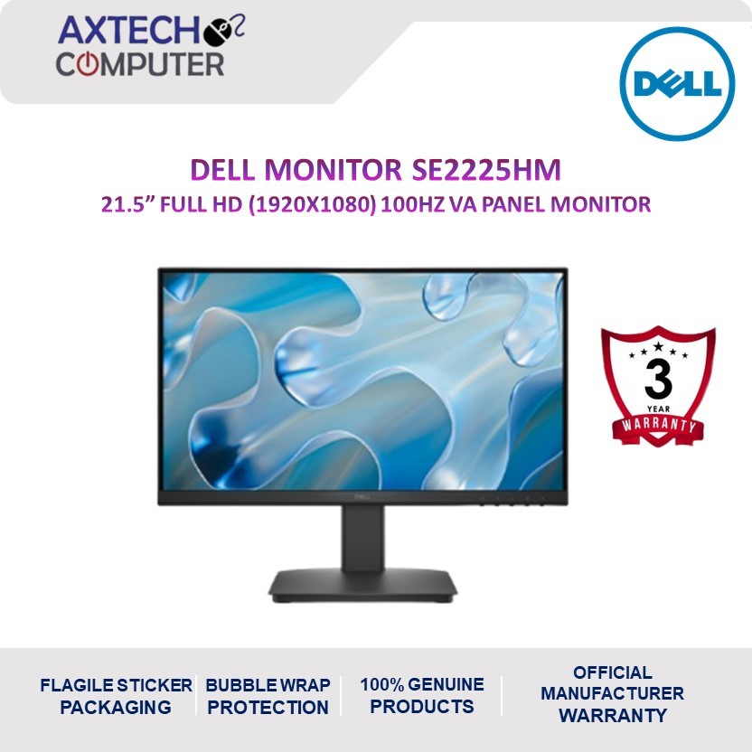 Dell SE2225HM 21.5" FHD VA 100Hz Monitor ( HDMI, VGA, 3 Yrs Wrty ...