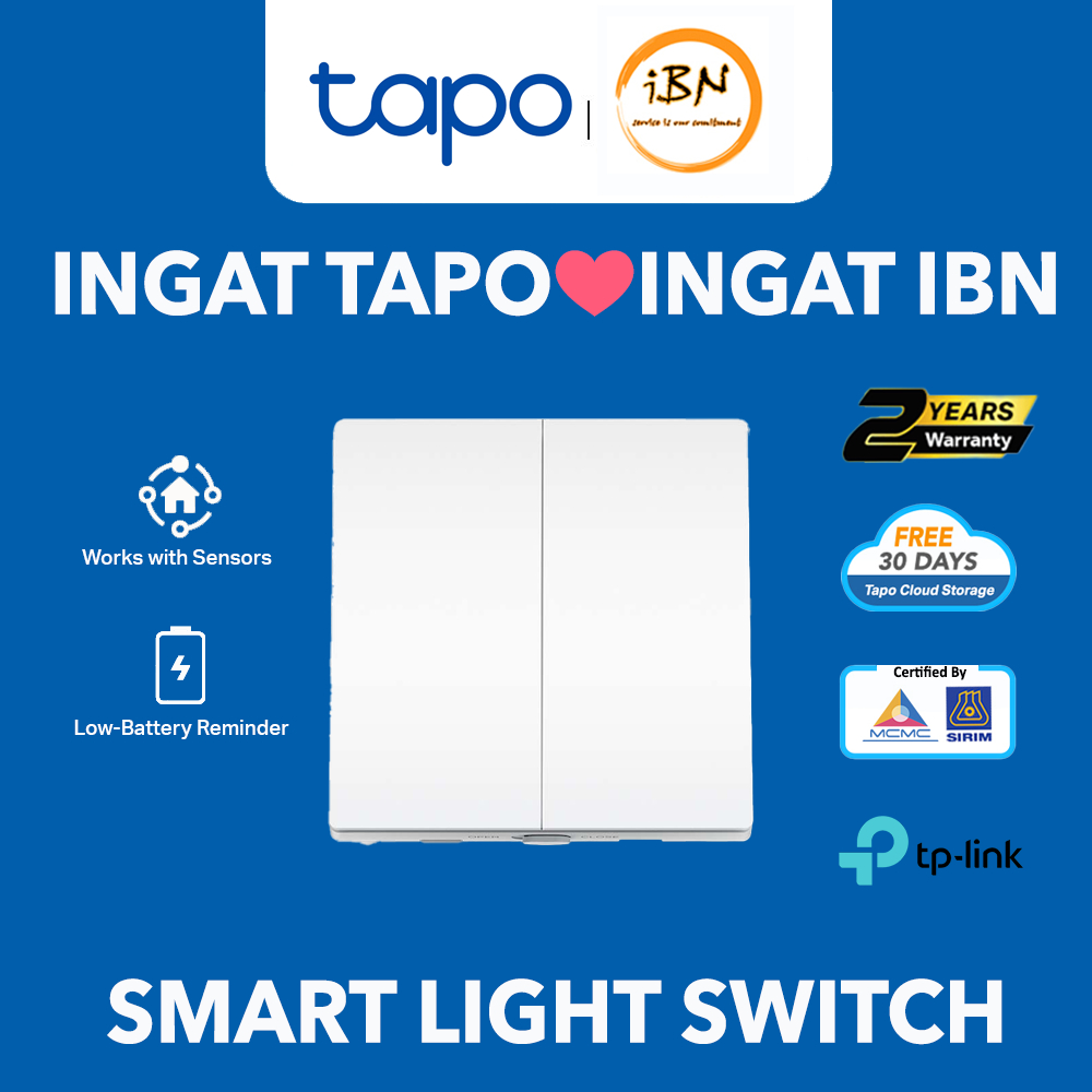 TP-Link Tapo S220 Smart Switch 2-Gang No Neutral, Battery Operated ...
