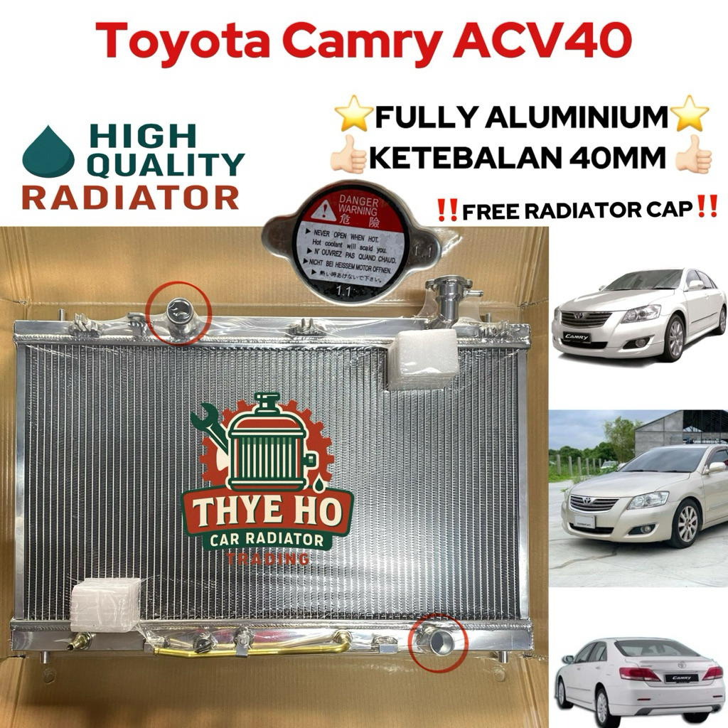 TOYOTA CAMRY ACV40 40MM (AUTO/MANUAL) FULLY ALUMINIUM HIGH QUALITY ...