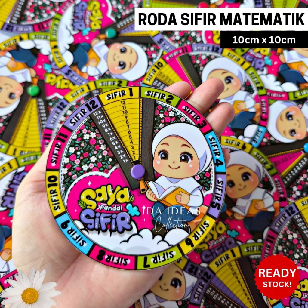 Roda Sifir Matematik | Bijak Hafal Sifir I Pelajar Sekolah Ibu Bapa Guru | Kanak ² | Flash Cards ...