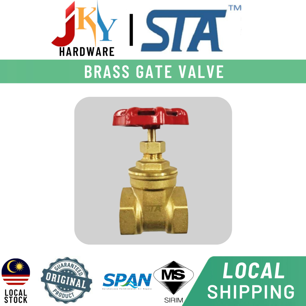 STA BRASS Gate Valve PN16 / 2-1/2" ~ 3" ~ 4" / 65mm 80mm 100mm MS SIRIM ...