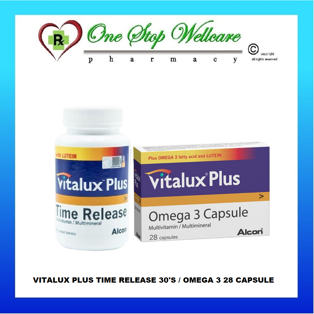 VITALUX PLUS TIME RELEASE 30'S / OMEGA 3 28 CAPSULE | Shopee Malaysia