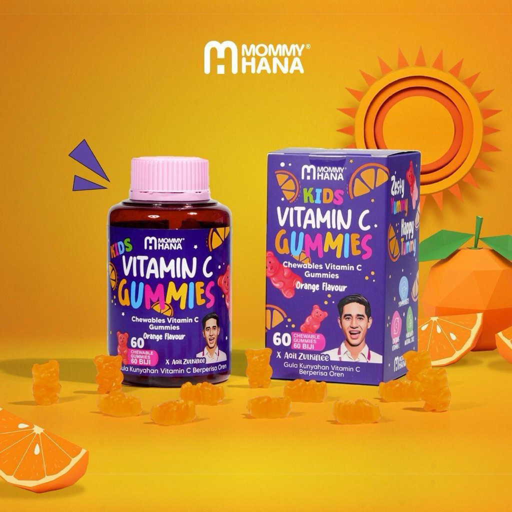 MOMMYHANA GUMMIES VITAMIN C | EXCEL HANA SUPPLEMENT MEMORii FOKUS ...
