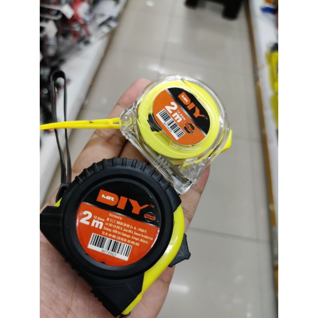 Mr Diy Measuring Tape 2 meter x12.5mm cute size pocket size | Shopee ...