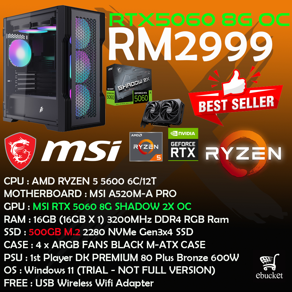 [EBUCKET] BUDGET GAMING PC / DESKTOP COMPUTER / KOMPUTER MURAH ...