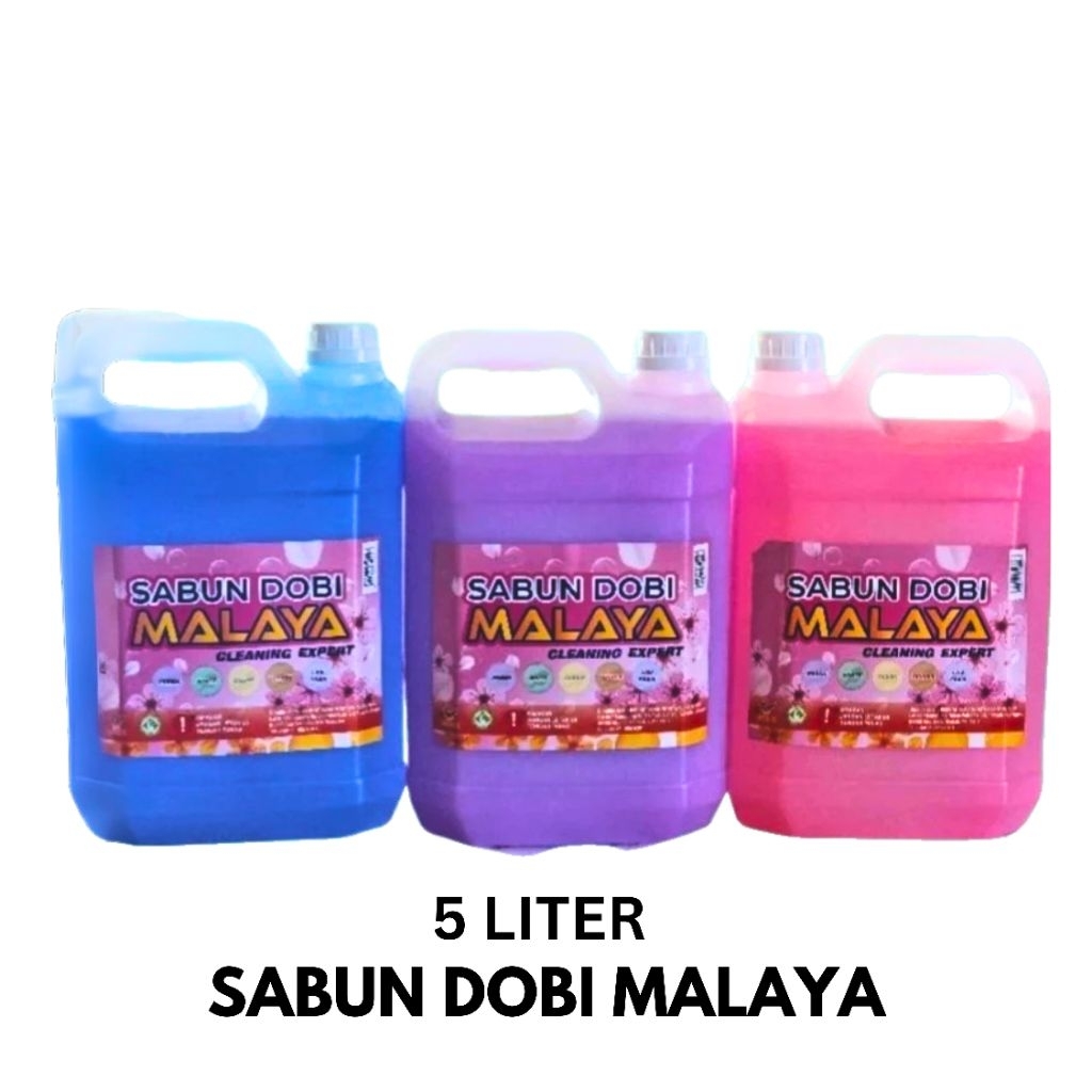 Sabun Dobi Malaya 5L | Cecair Basuh Baju Jumbo Harum & Jimat | Sesuai ...