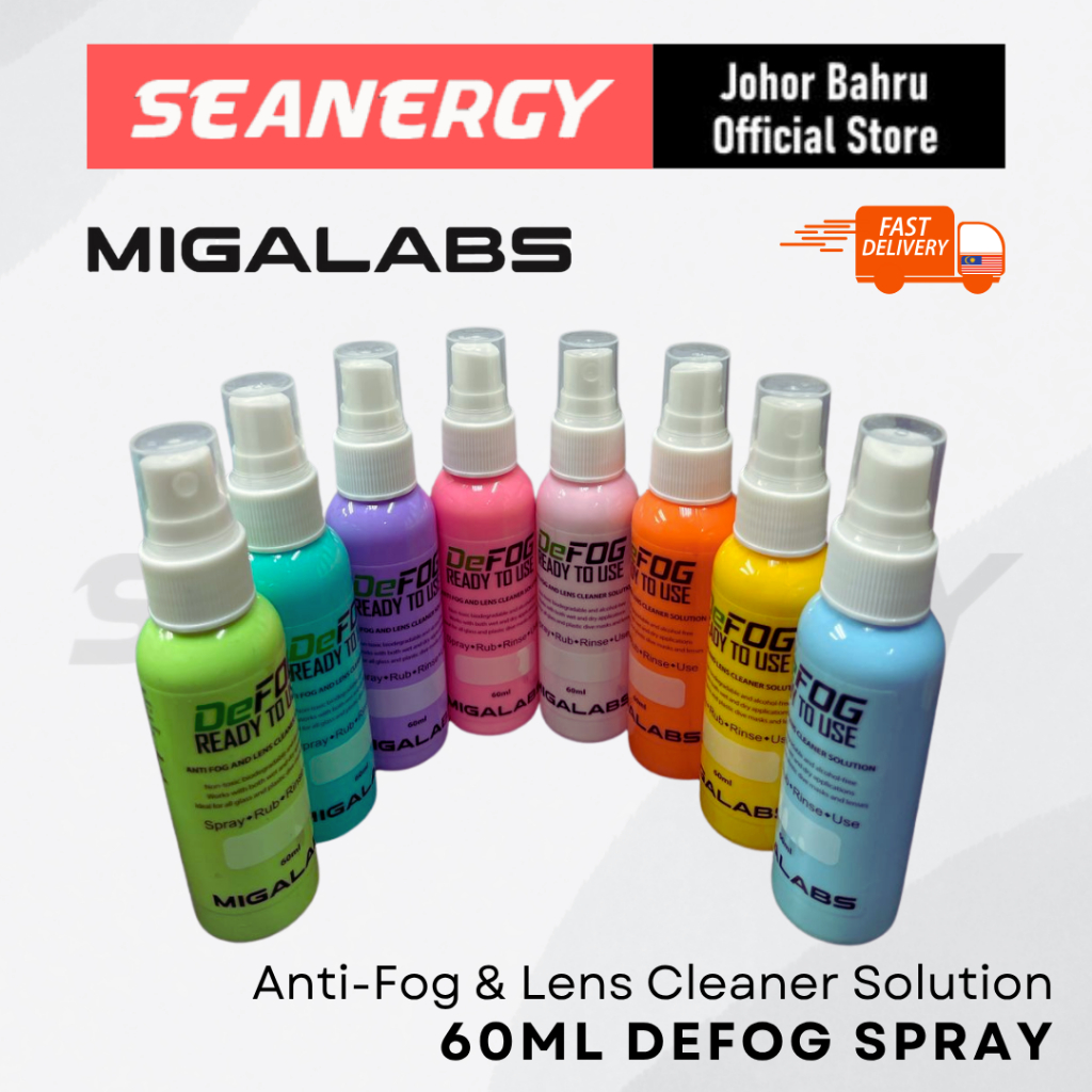 MIGALABS Mask Defog Anti Fog 60ML for Scuba Diving Snorkelling Freedive ...