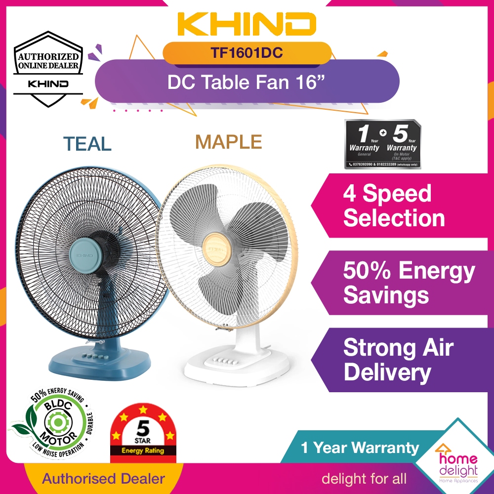 Khind BLDC Table Fan 16 Inch TF1601DC | Shopee Malaysia