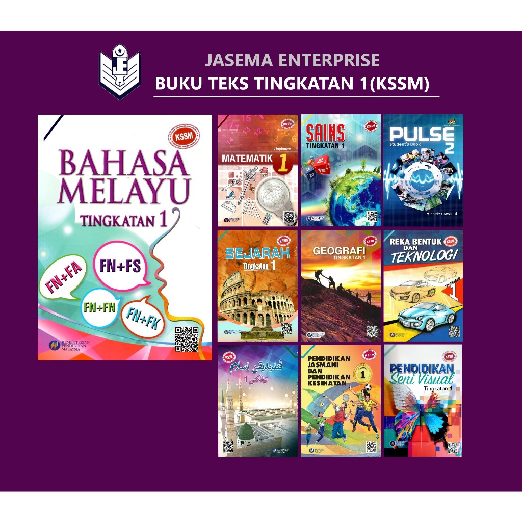 BUKU TEKS TINGKATAN 1 (KSSM) | TEXTBOOK FORM 1 (KSSM) | Shopee Malaysia