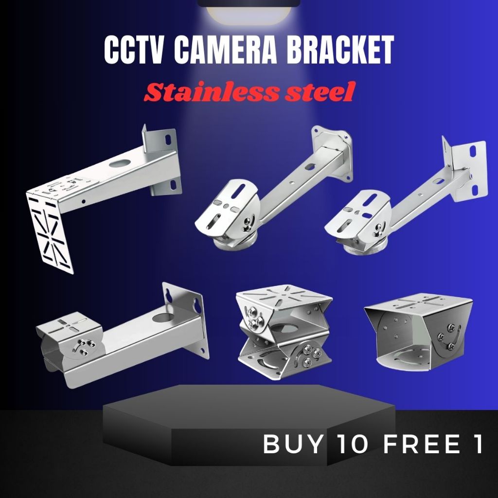 Stainless Steel Wall Mount Bracket for CCTV/CCTV Cam Holder Stand Wall ...