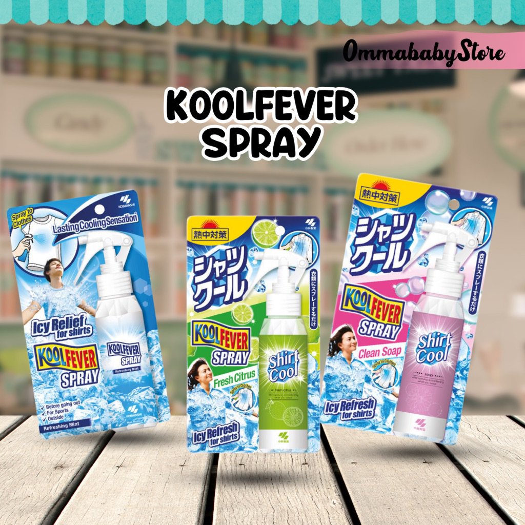 Koolfever Spray Icy Relief Spray to clothes with different scents ...
