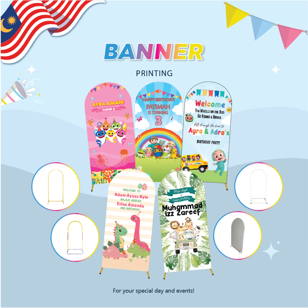 Cocomelon/Babyshark/Didi/Dino/Safari/Banner/Tarpaulin/Backdrop Banner ...