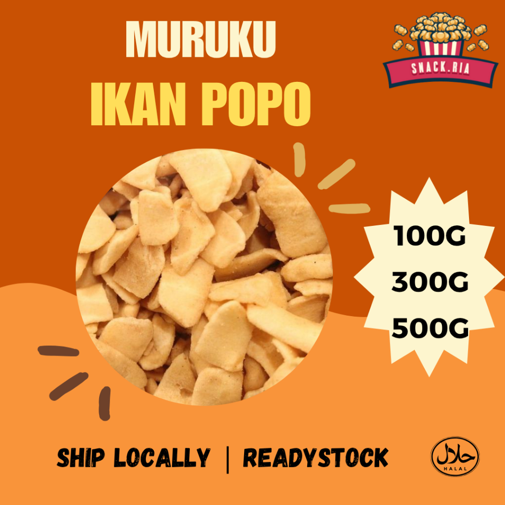 Popo Muruku Ikan Original (100g-500g) | Shopee Malaysia