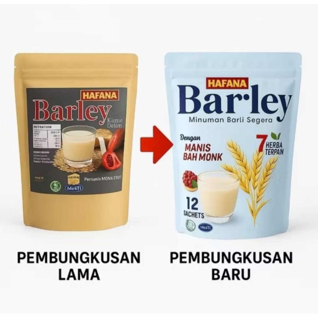 Barley barli hafana TIADA GULA PUTEH PERANG minuman organic holland ...