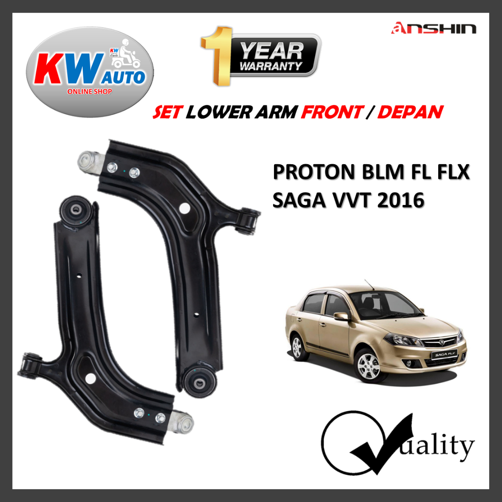 ANSHIN LOWER ARM SET PROTON SAGA BLM FL FLX SAGA VVT 2016 LOWER ARM ...