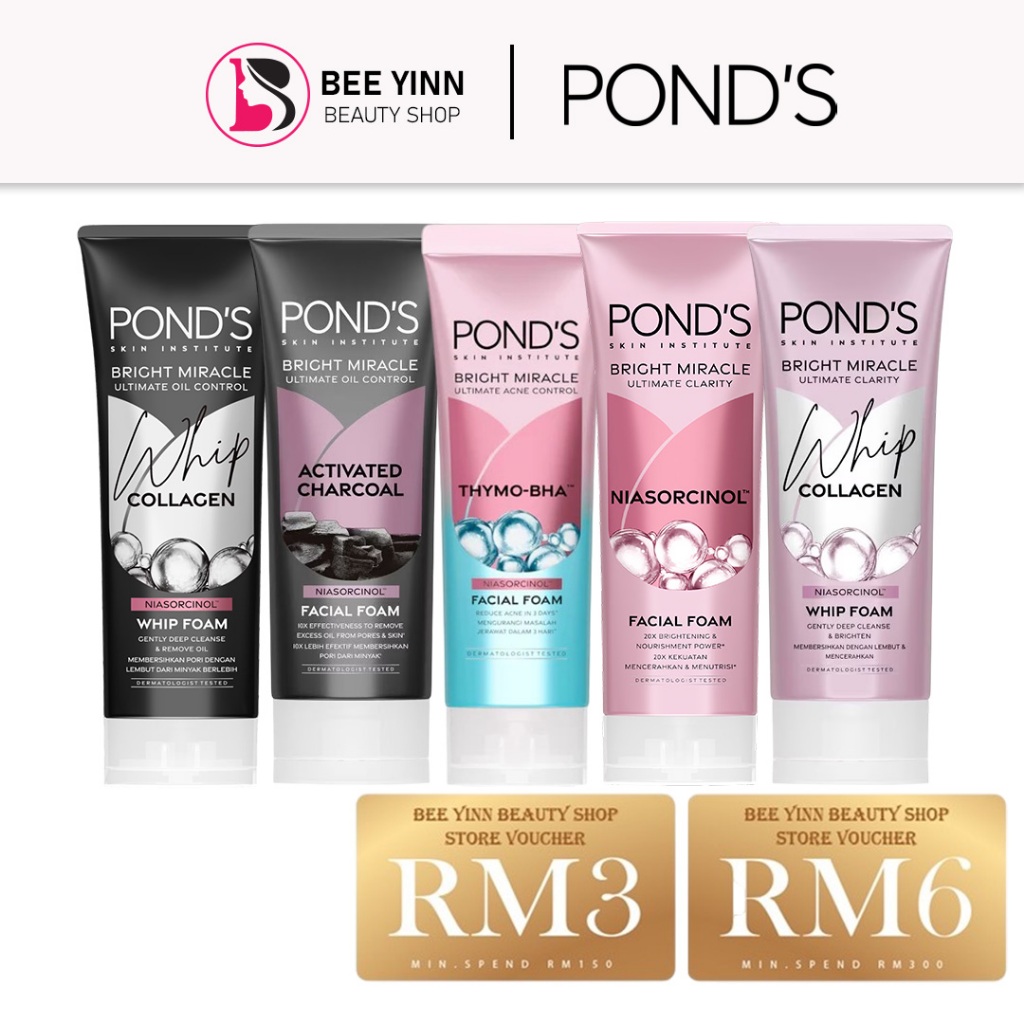 Ponds Bright Miracle Facial/Whip Foam - (Acne Control, Oil Control ...
