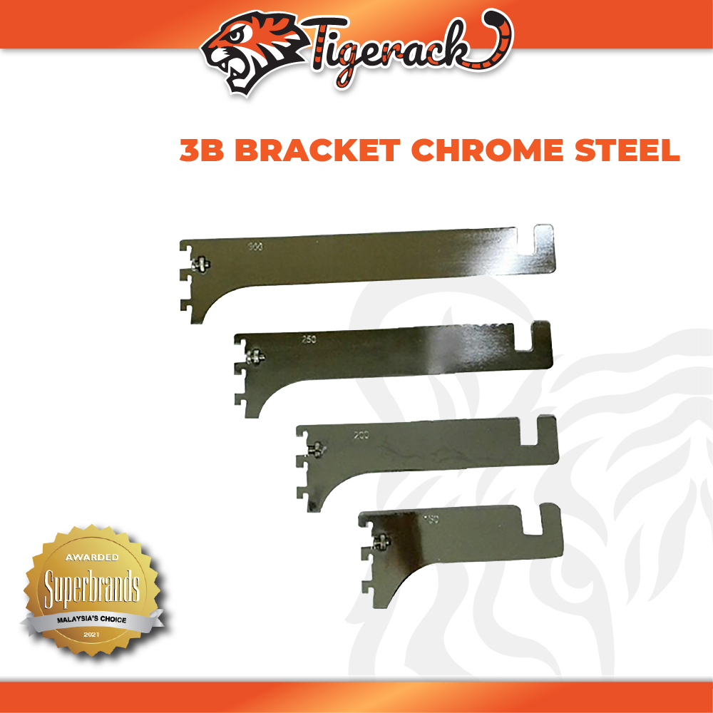TIGERACK [Ready Stock] 3B Bracket Chrome Steel AA Upright Bracket for ...