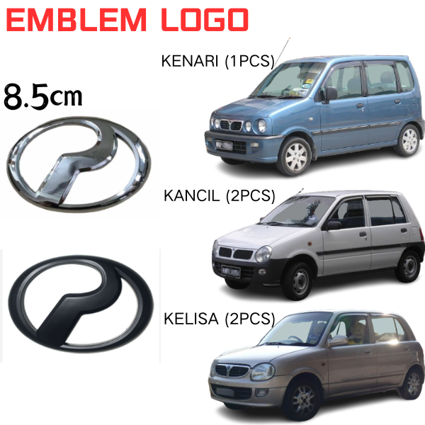 PERODUA KELISA KANCIL KENARI CAR FRONT LOGO GRILLE EMBLEM LOGO DEPAN ...