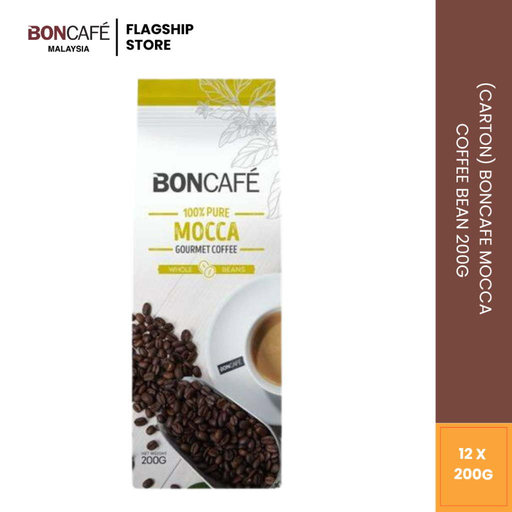 (Carton) Boncafe Mocca Coffee Bean 200g | Shopee Malaysia