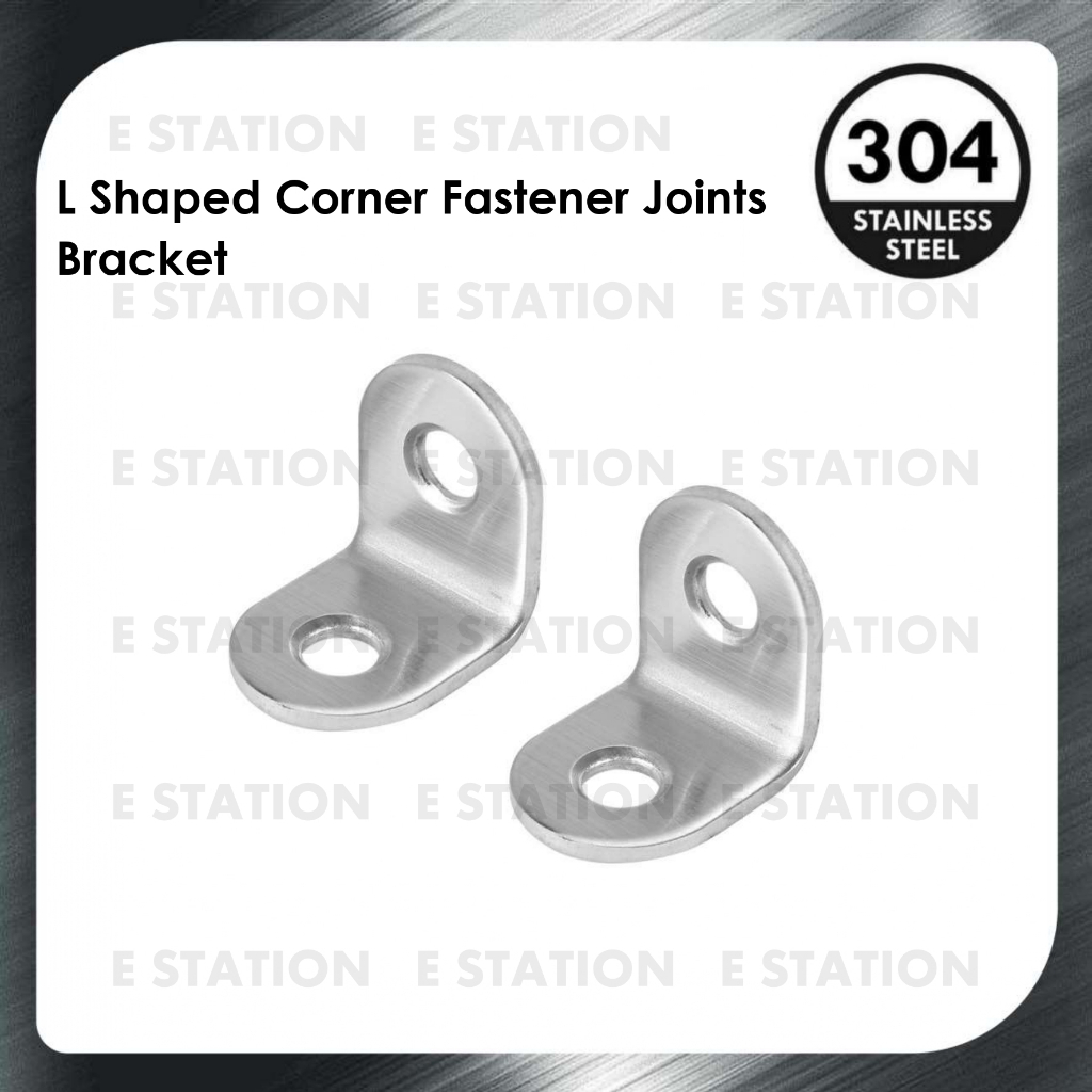 STAINLESS STEEL L SHAPED CORNER FASTENER JOINTS BRACKET | Shopee Malaysia