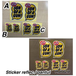 Sticker ReflecTOR pantul cahaya STP son of a gun | Shopee Malaysia