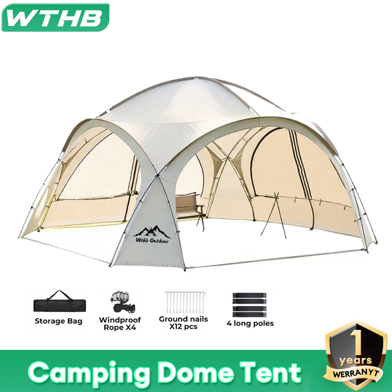 WTHB Outdoor Portable Tent Shelter Dome Tent with Door Cloth Camping ...