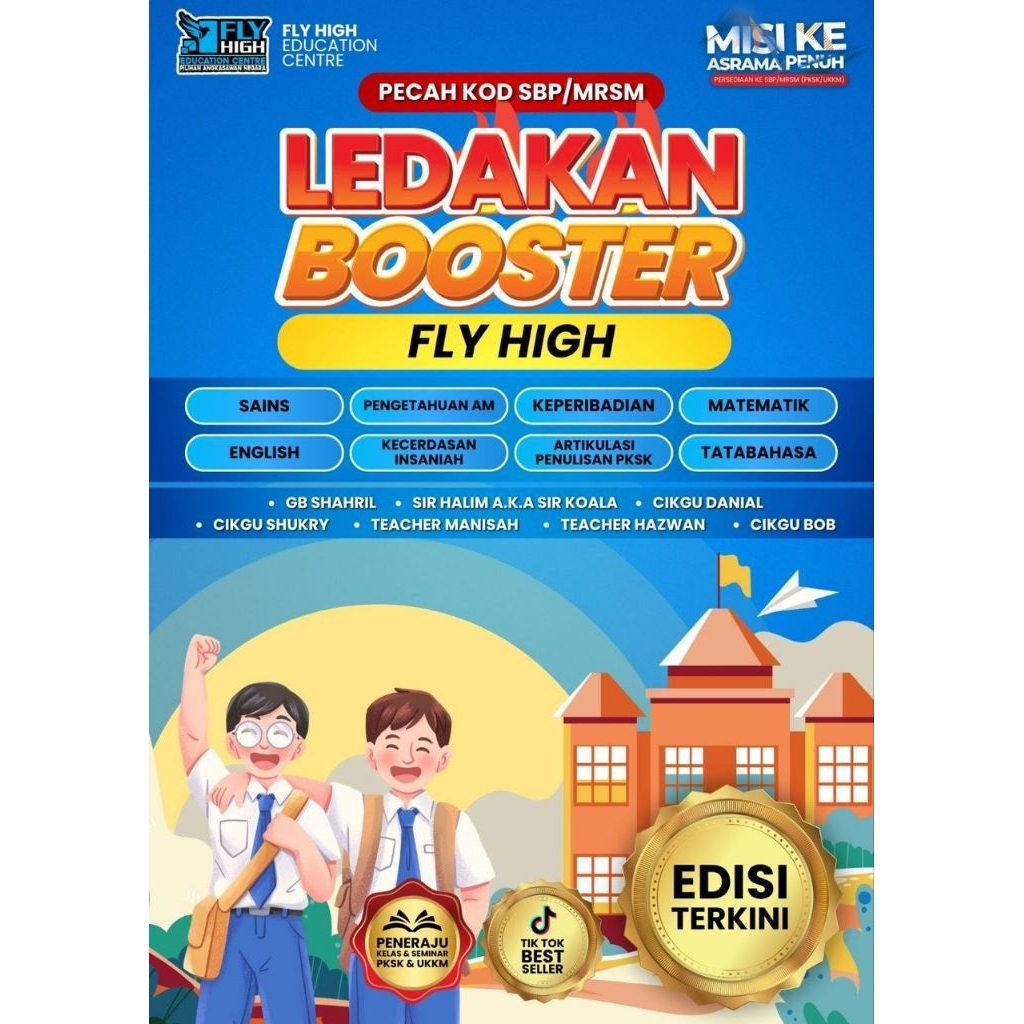 BUKU PECAH KOD SBP/MRSM 2025! FLY HIGH TO SBP/MRSM: LEDAKAN BOOSTER ...