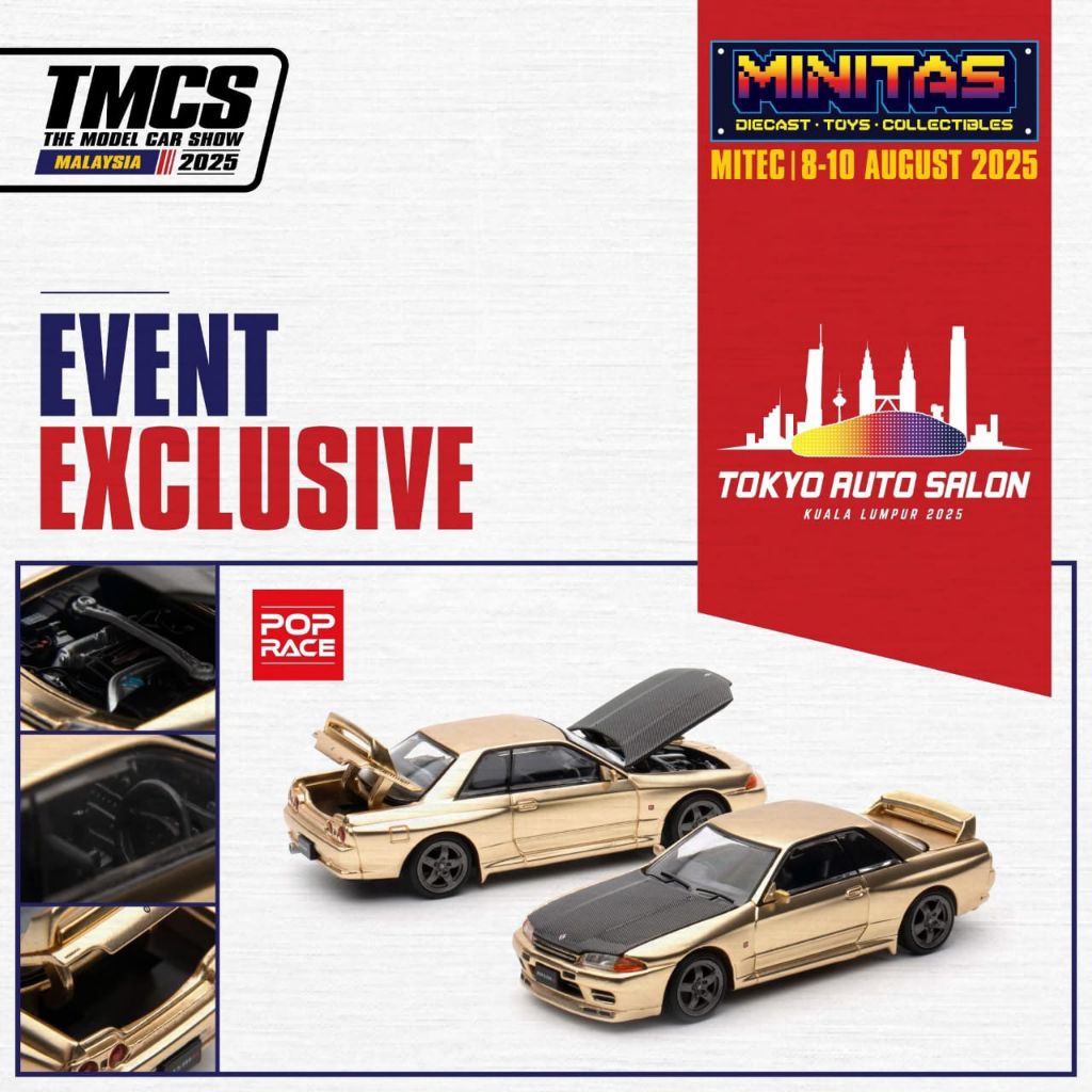 Pop Race Tokyo Auto Salon Kuala Lumpur 2025 TASKL Exclusive Skyline GT ...