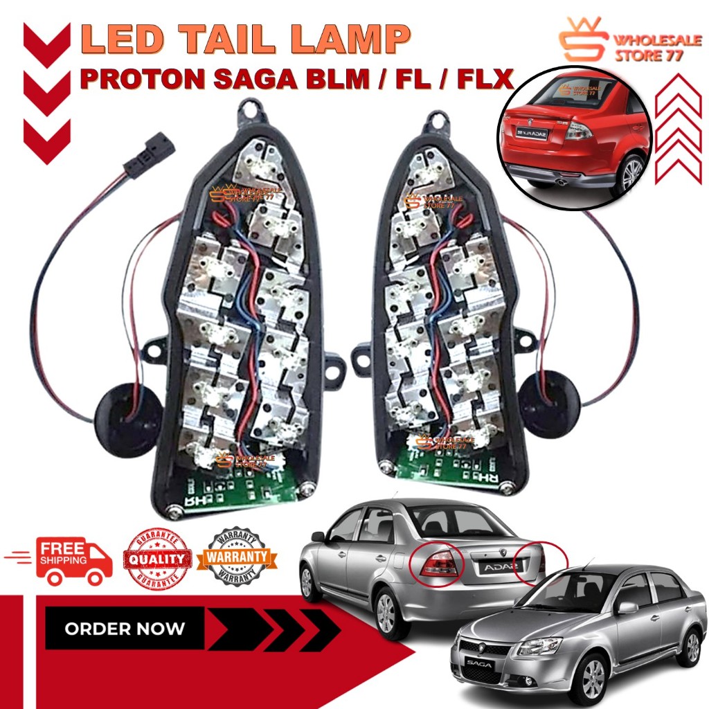 READY STOCK | PROTON SAGA BLM FLX LED TAIL LAMP BACK LAMPU BELAKANG ...