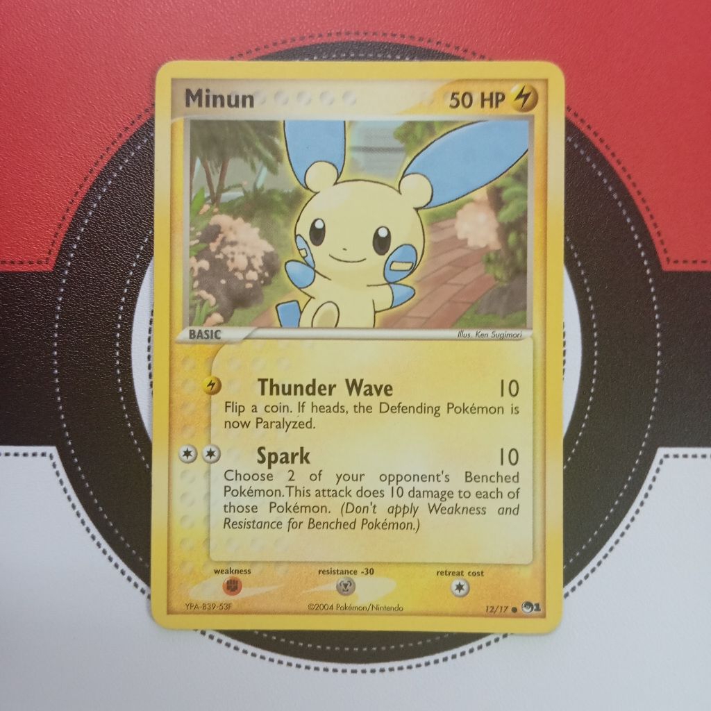 Pokemon TCG - Minun 12/17 - Pop Series 1 (Common) | Shopee Malaysia
