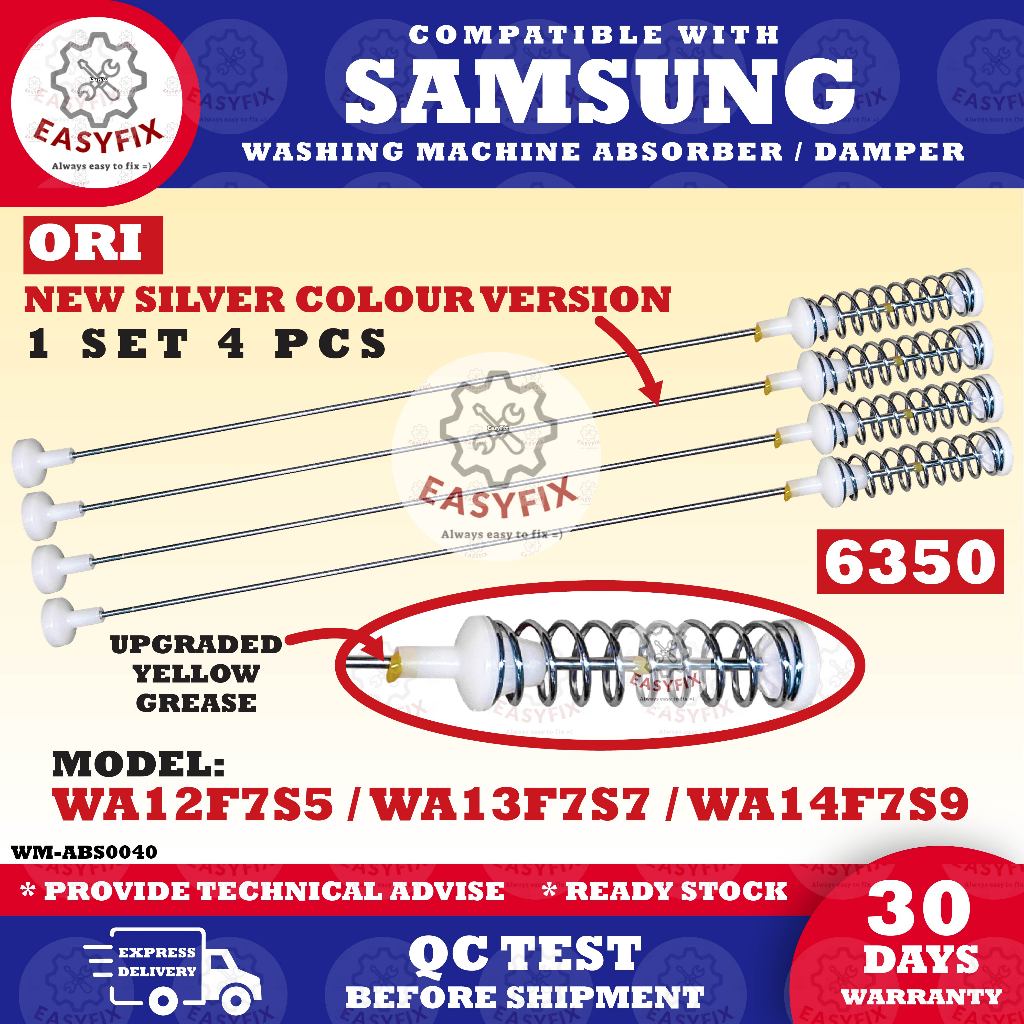 WA12F7S5 / WA13F7S7 / WA14F7S9 COMPATIBLE WITH SAMSUNG WASHING MACHINE ...