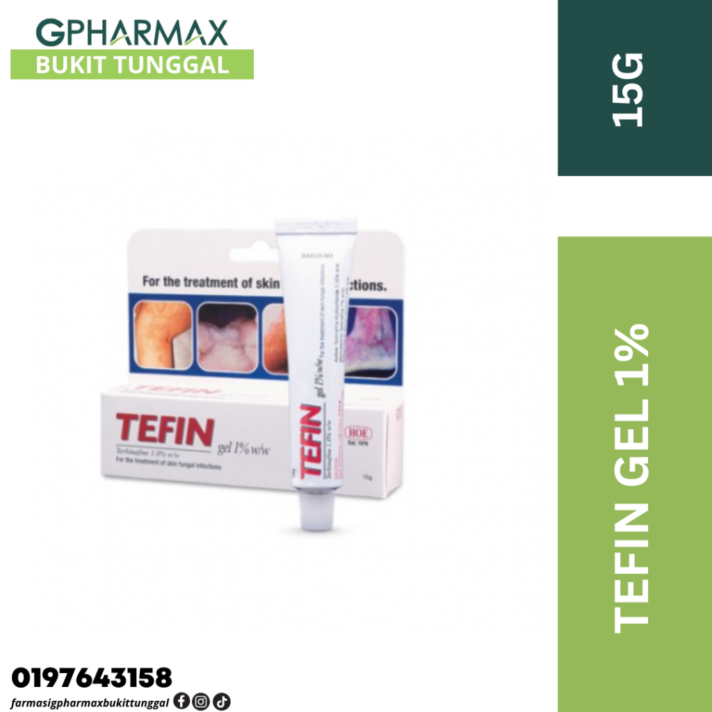 TEFIN GEL 1% (TREATMENT OF SKIN FUNGAL INFECTION) | Shopee Malaysia