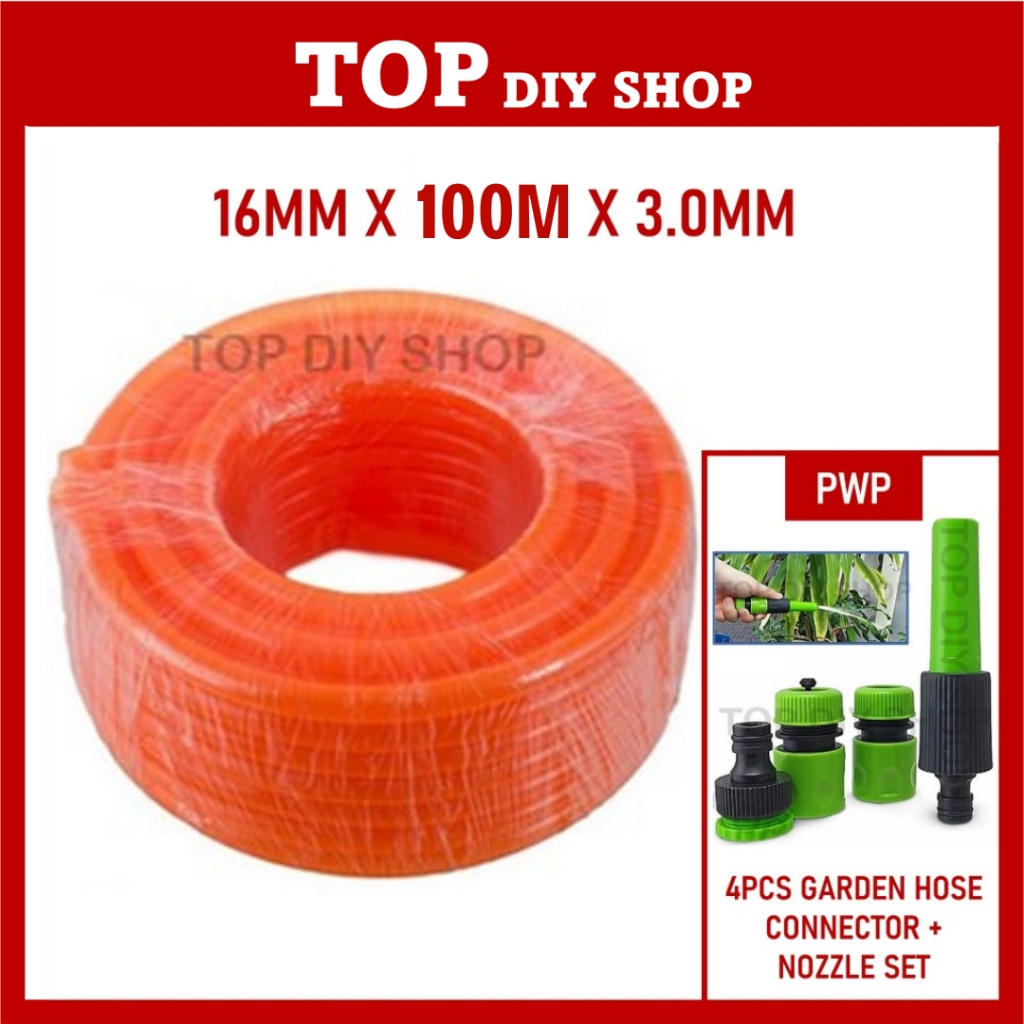 Getah Paip Gulung Getah Paip Air Heavy Duty Hose Pipe Getah Garden Hose Wate Pipe 50METER ...