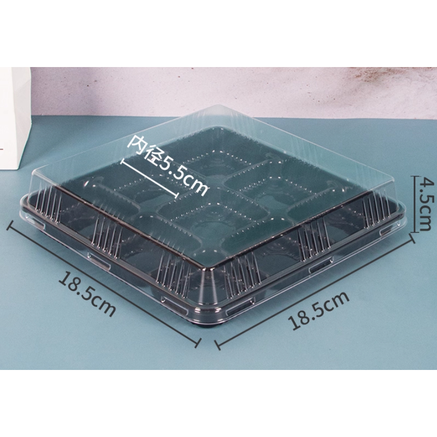 [READY STOCK]Mochi Box 9 Holes/Bekas kuih jepun/Cake Tray With Lid ...