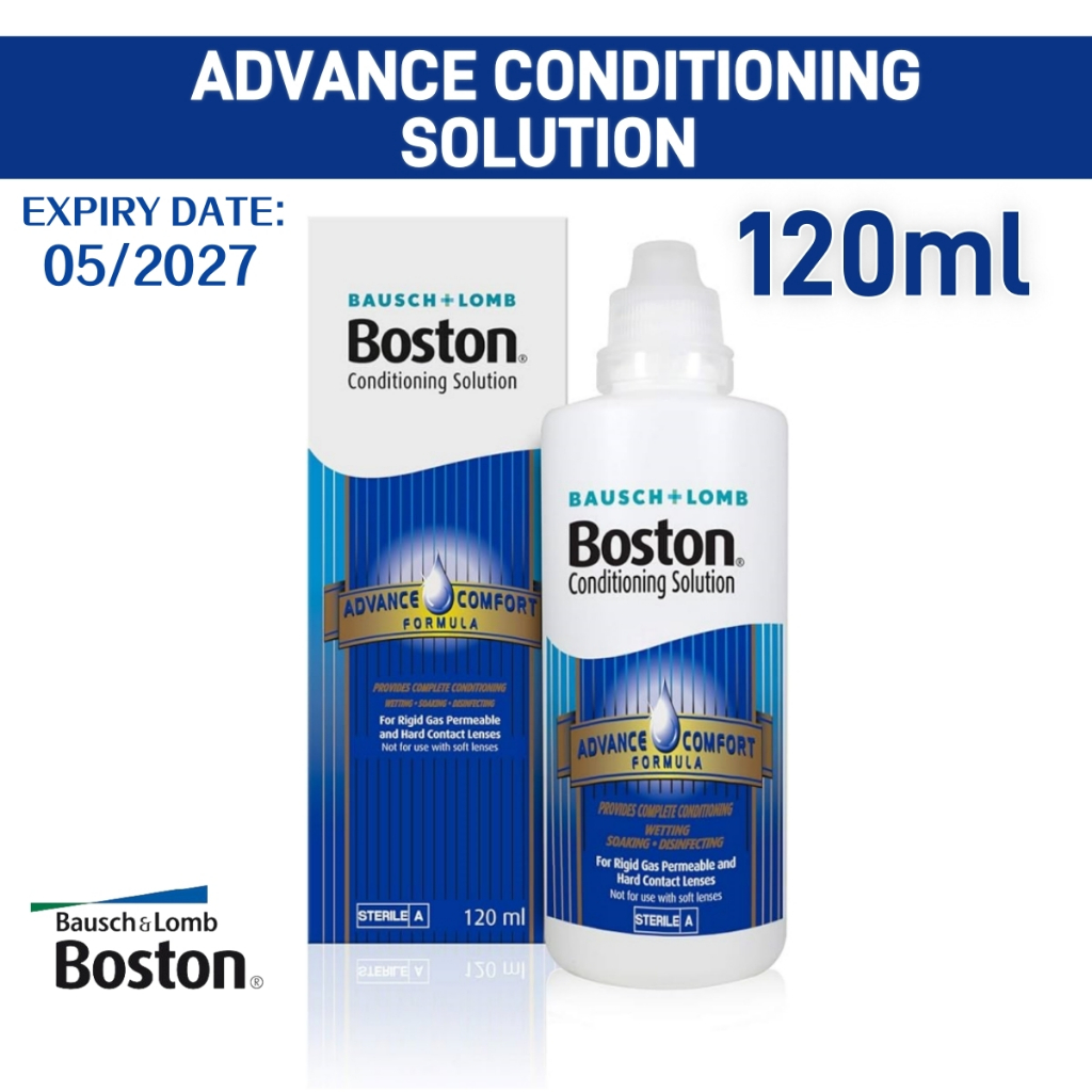 (120ml) Bausch & Lomb Boston Advance Conditioning Solution FOR RGP ...