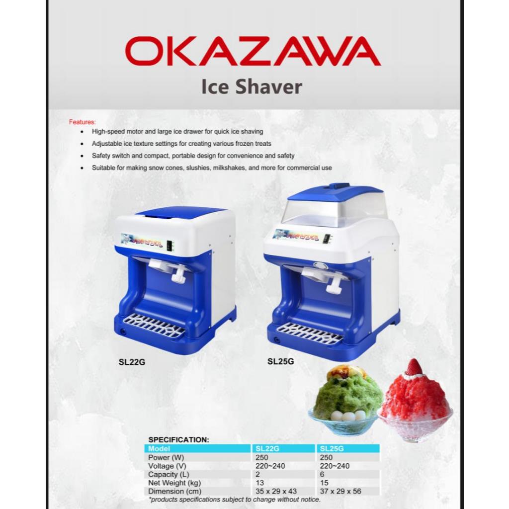 Okazawa Ice Shaver Ice Crusher Shaver Ice Cube Crushing Machine / Mesin ...