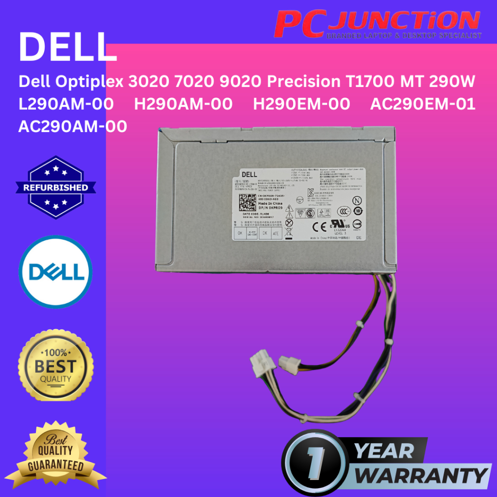 Dell Optiplex 3020 7020 9020 Precision T1700 MT 290W L290AM-00 H290AM ...
