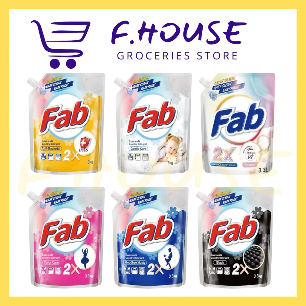 Fab Laundry Detergent Refill (3.3kg) | Shopee Malaysia
