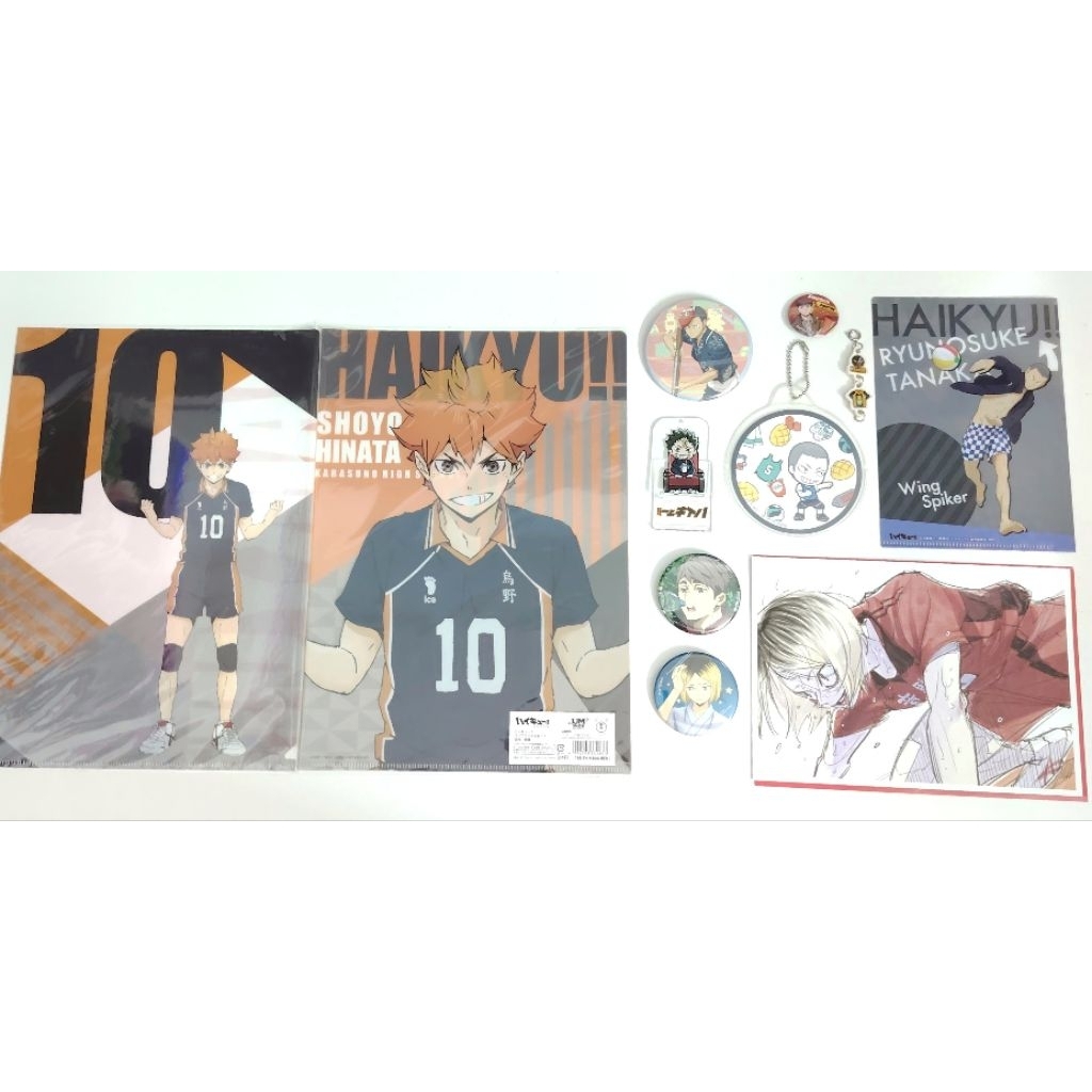 Haikyuu official merch Hinata Kenma Miya Osamu Tanaka Ennoshita ...