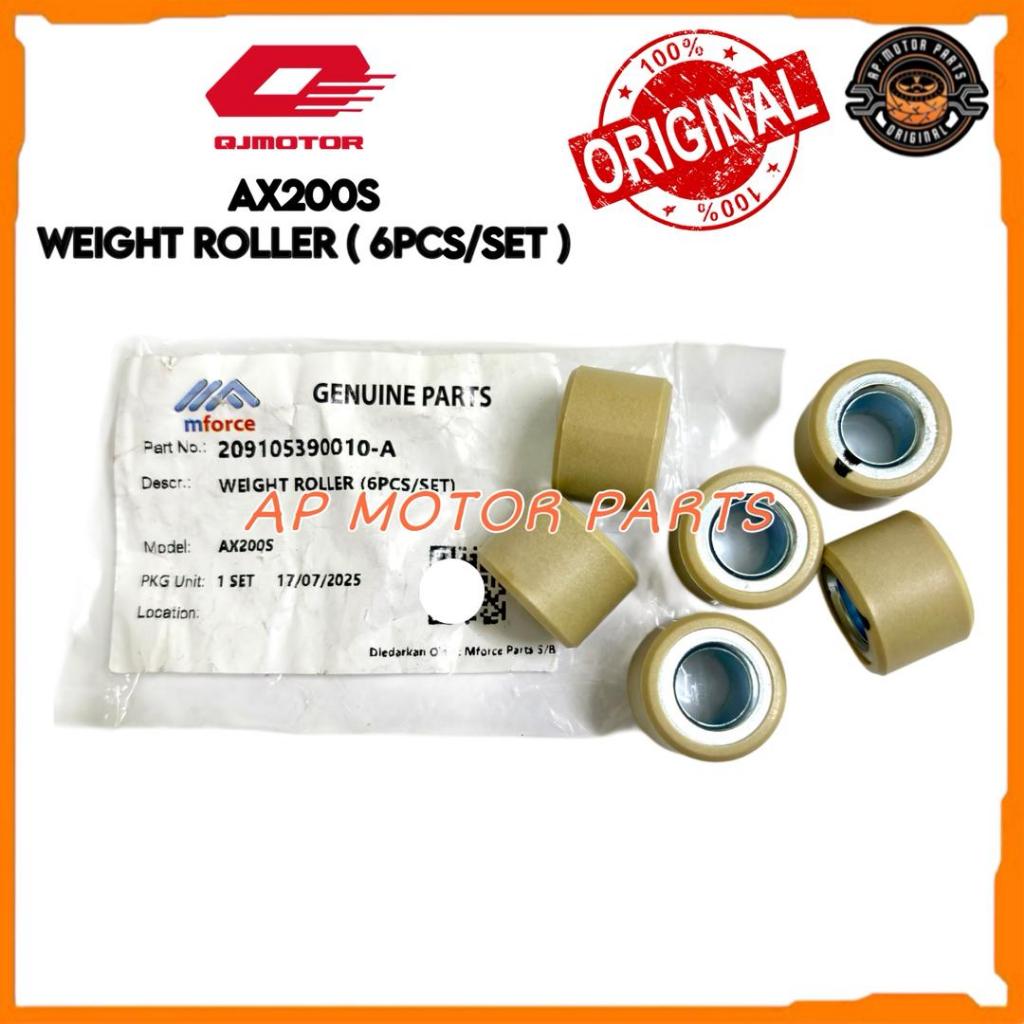 100% ORIGINAL QJMOTOR AX200S AX 200S WEIGHT ROLLER COMP. (6PCS/1SET ...