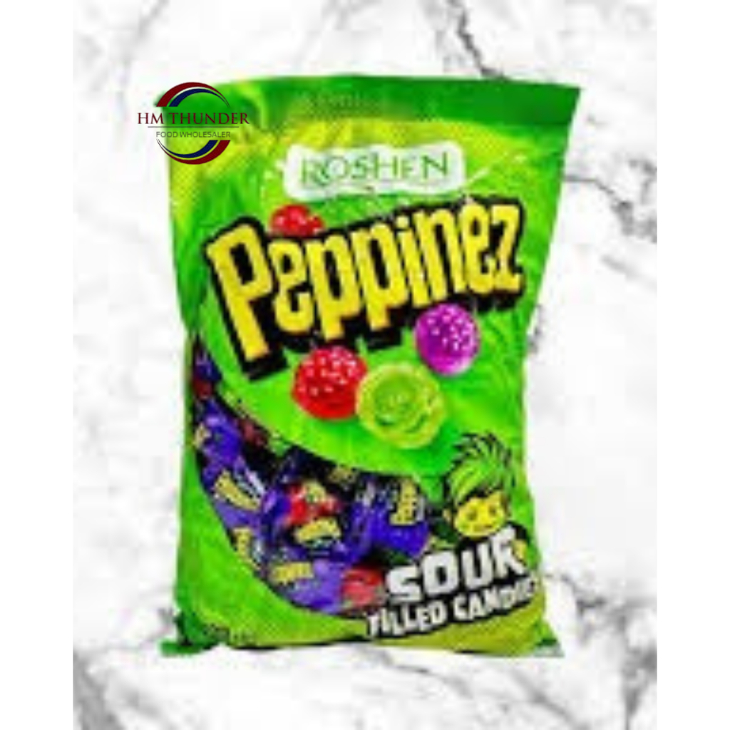 Roshen Peppinez Assorted Fruity Sour Filled Candies – Tangy & Sweet ...