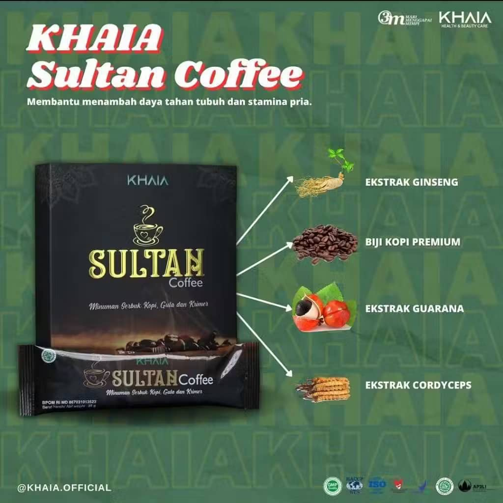 KHAIA SULTAN COFFEE - SULTAN COFFEE EXP:23/08/2026 K24 | Shopee Malaysia