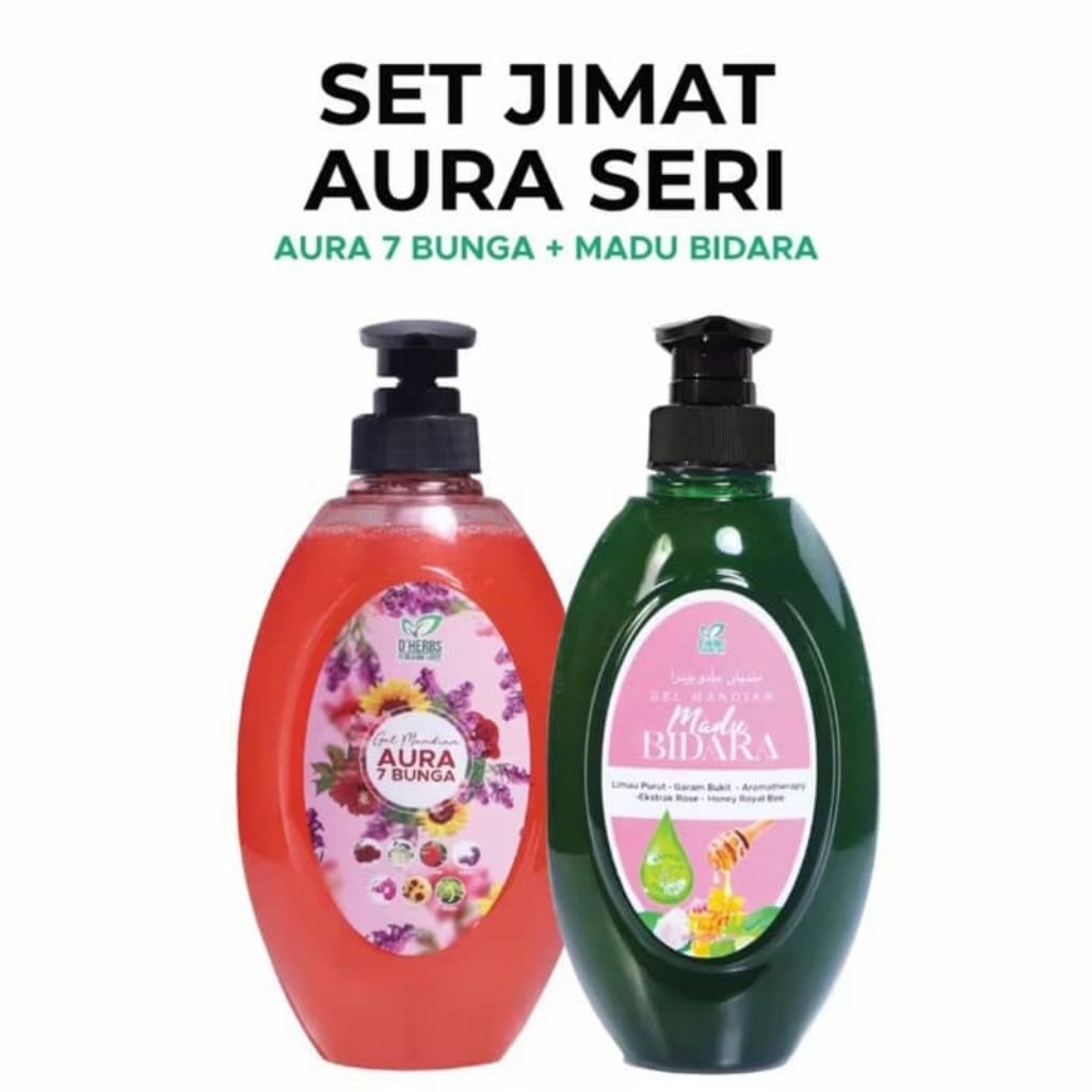 GEL MANDIAN AURA 7 BUNGA & MADU BIDARA DHERBS | Shopee Malaysia