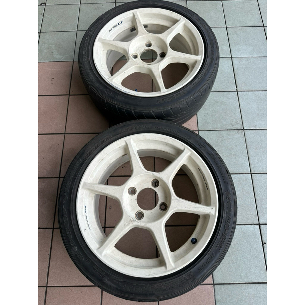 original p1 racing kosei dfirst 16 inch sport rim pcd 100 4 hole 2 unit ...
